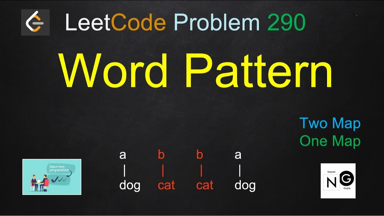 Word Pattern Word Pattern Leetcode Leetcode 290 2 Solutions Youtube