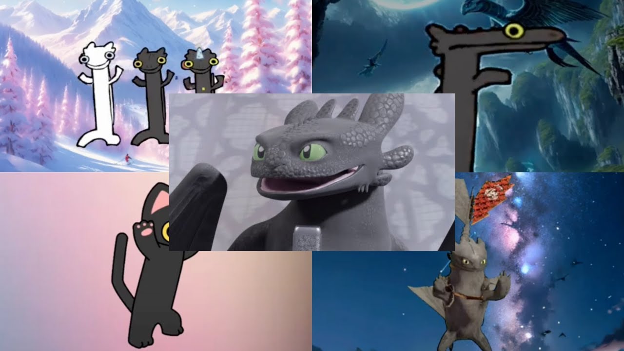 Dancing Toothless Meme Vs Different Versions Youtube