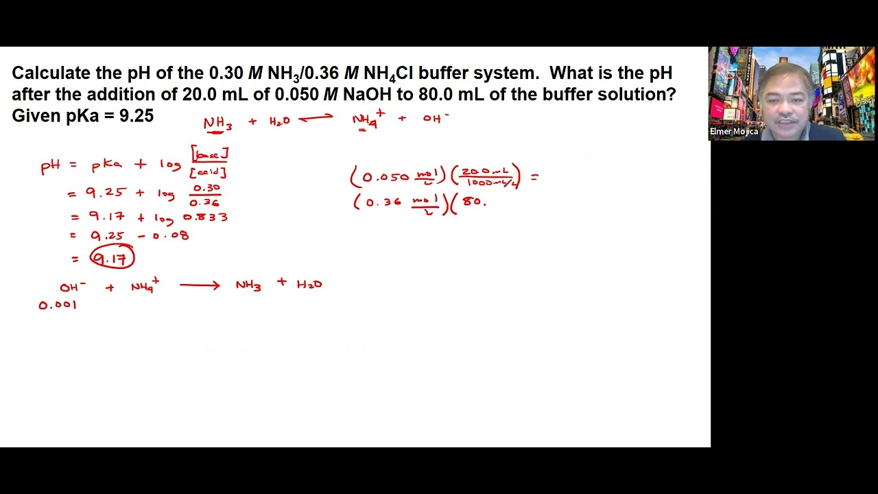 Buffer Solution Problem Youtube