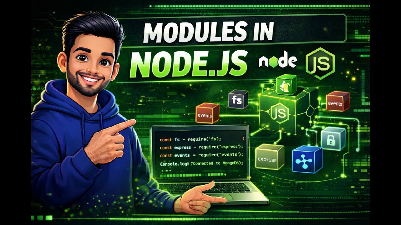 Modules In Node Js Explained Node Js Tutorial For Beginners Hindi