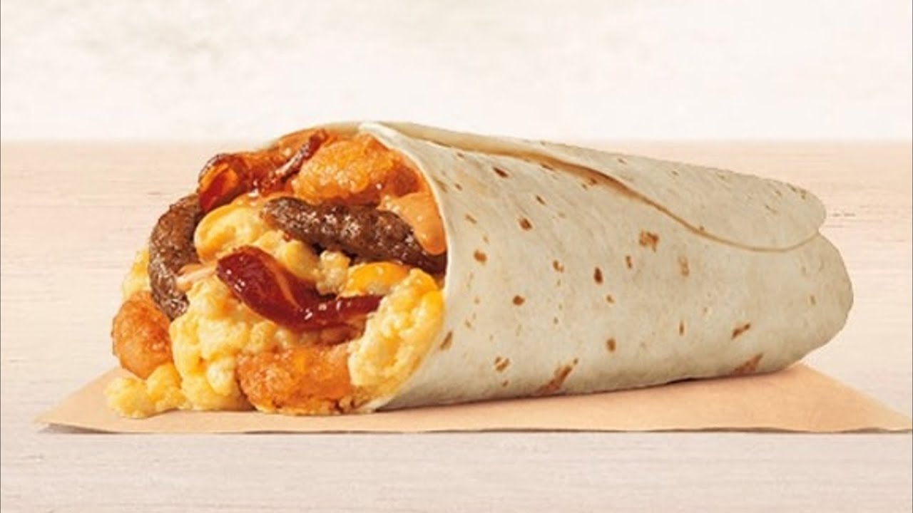 Burger King Egg Normous Breakfast Burrito Review Carbs Youtube