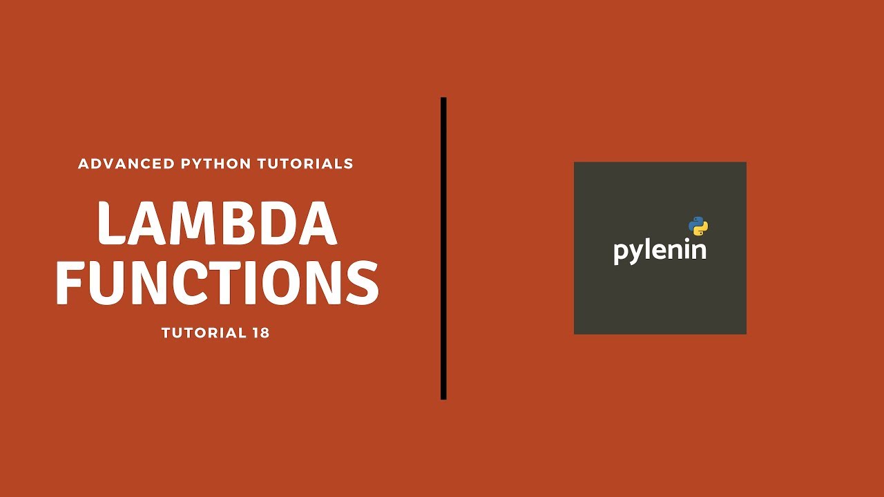 Python Lambda Advanced Python Tutorial 18 Quadexcel