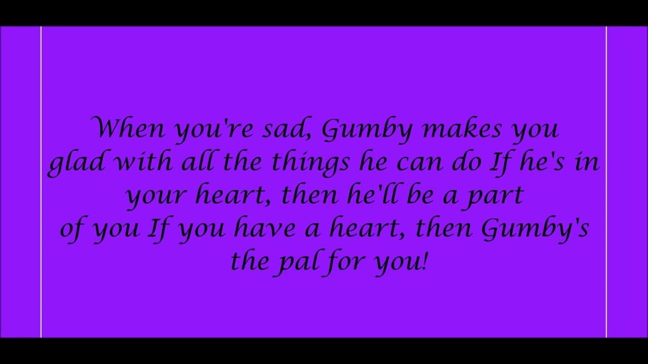 The Adventures Of Gumby Theme Song Lyrics Chords Chordify