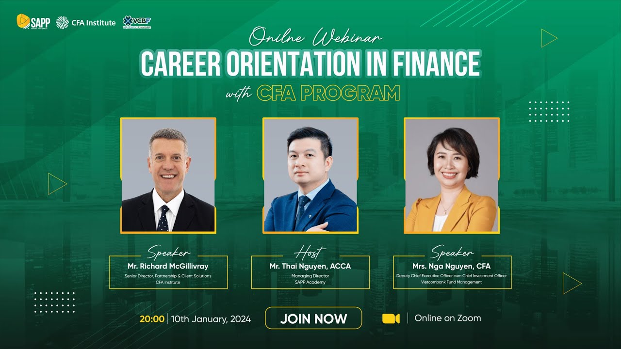 Webinar Career Orientation In Finance With Cfa Program Youtube