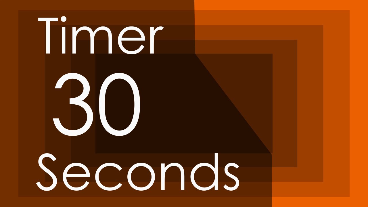 30 Seconds Timer Countdown Youtube