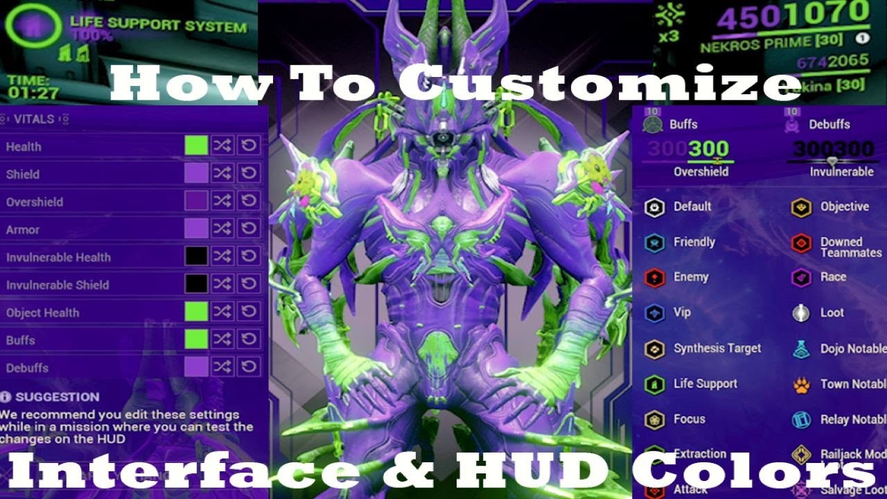 Warframe How To Customize Interface And Hud Colors Youtube