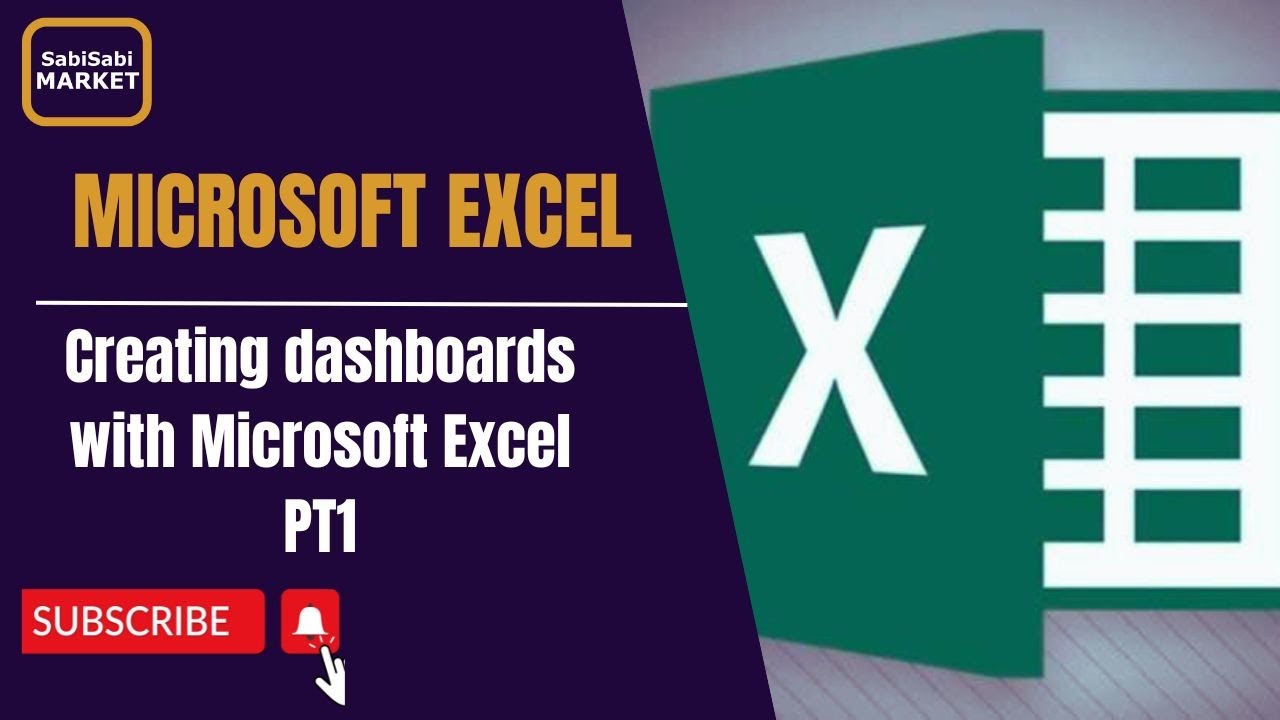 Creating Dashboards With Microsoft Excel Part 1 Youtube