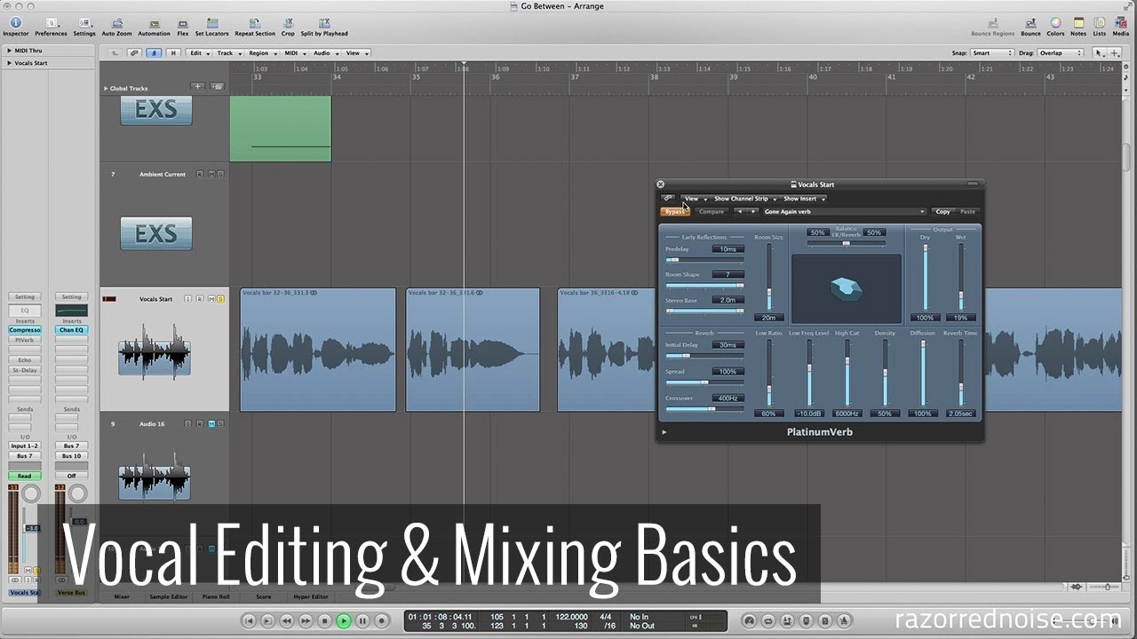 Vocal Editing Mixing In Logic Pro Youtube