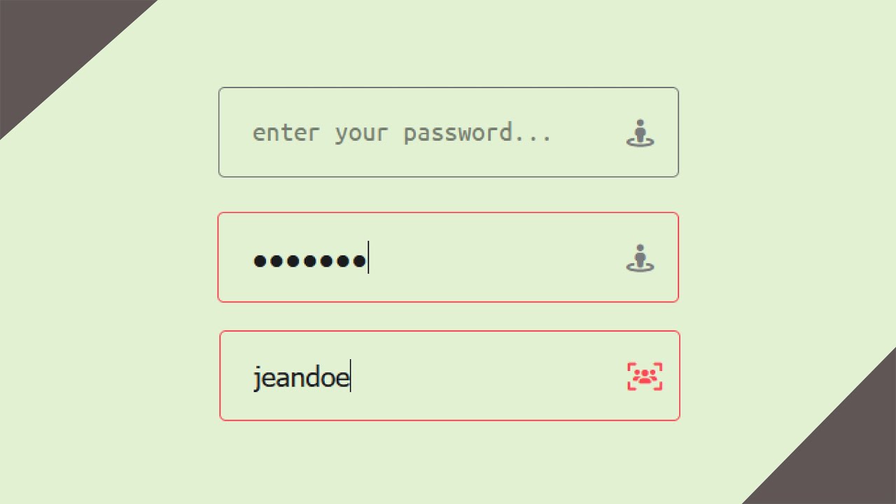 View Or Hide A Field Password Using Html Css Javascript Jeandoe