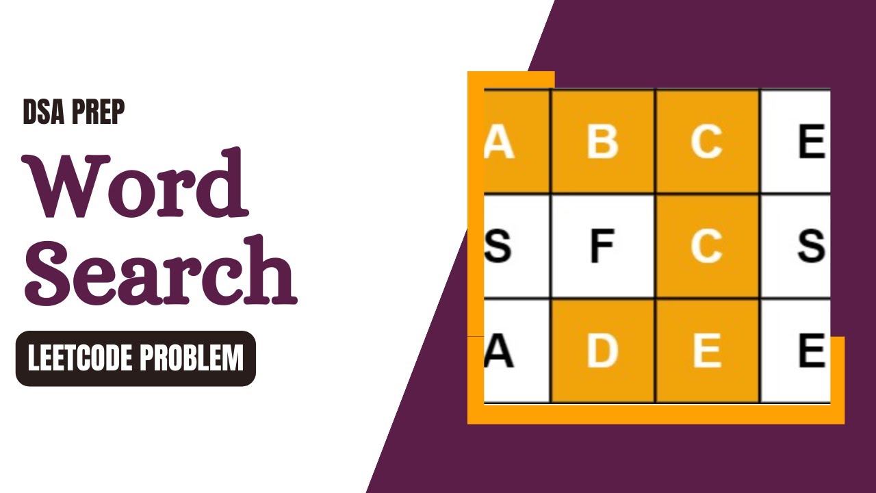 Word Search Leetcode Solution At Mitchell Fredricksen Blog