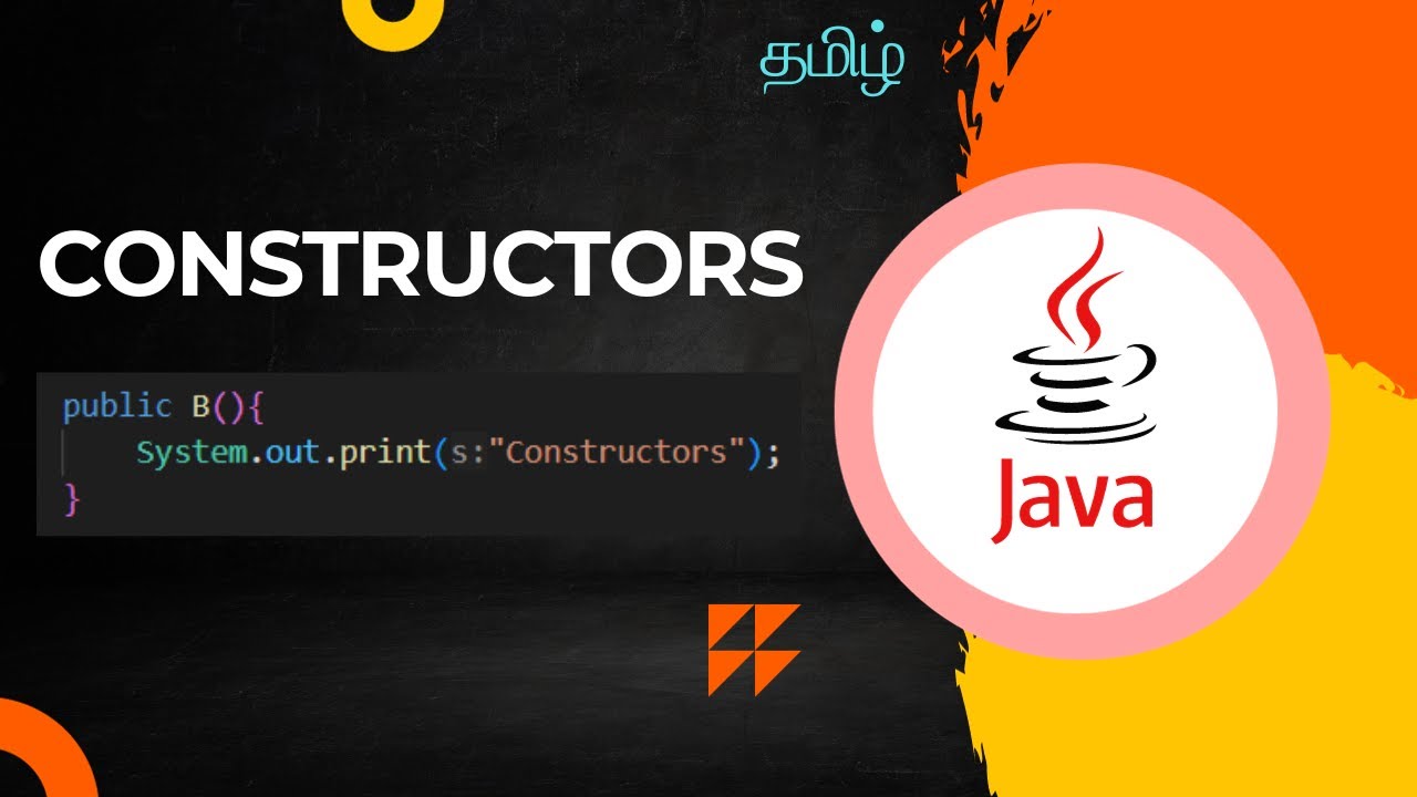Constructors In Java Tamil Youtube