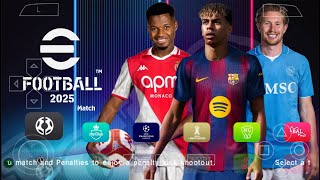 Efootball Pes 2025 Ppsspp Original Offline Download Pes 25 Psp Update ...