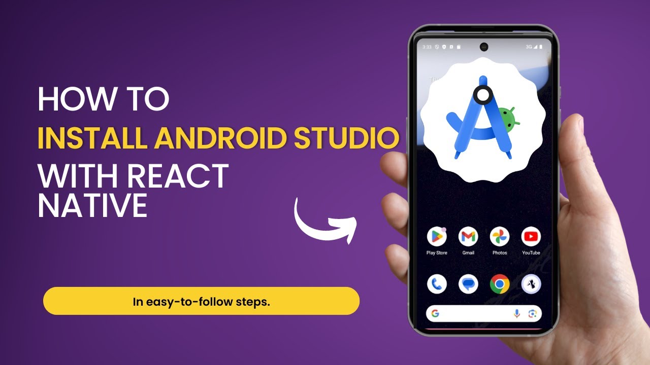 How To Install Android Studio With React Native Youtube