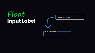 How To Create Float Input Label Using Html And Css By Mp3 Mp4