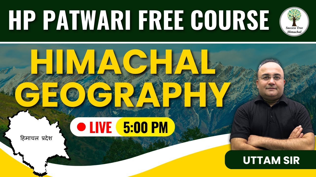 Hp Patwari Free Course Himachal Geography Introductory Class By