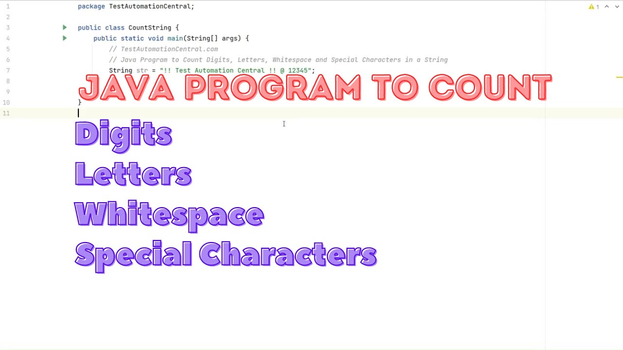 Java Program To Count Digits Letters Whitespace And Special
