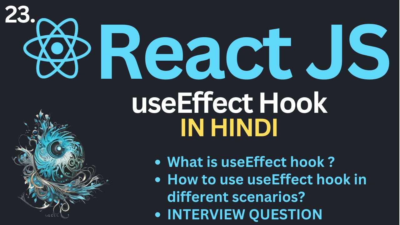 Useeffect Hook In Reactjs Tutorial In Hindi 23 Complete React Course