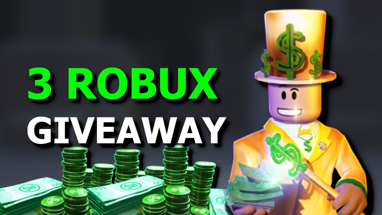 3 Robux Giveaway 19 066k Subscriber Special Youtube