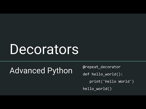 Advanced Python Decorators Youtube