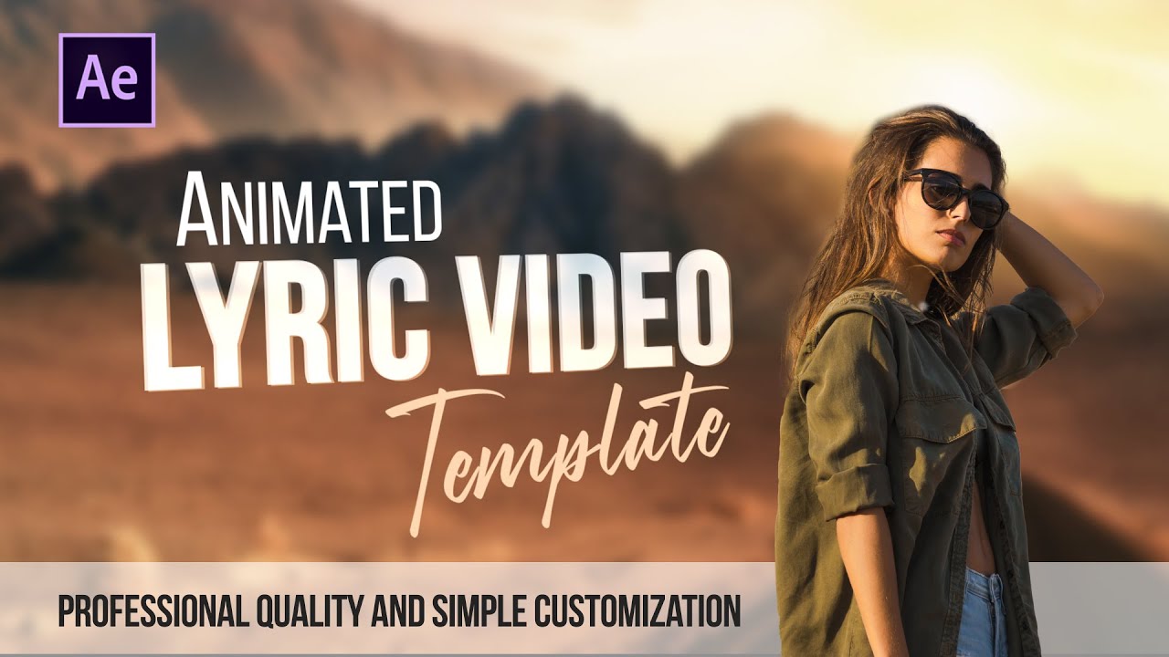 Animated Lyric Video Template V3 тше After Effects Templates For Lyric