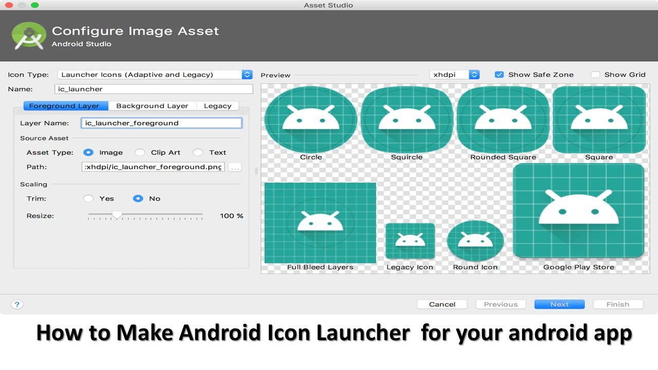 How To Make Android Icon Launcher For Your Android App Youtube