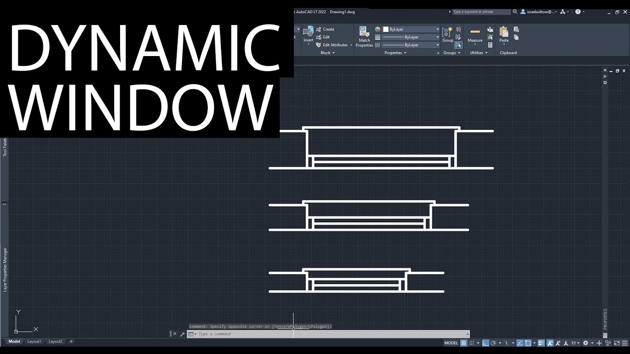 Autocad Dynamic Block Window