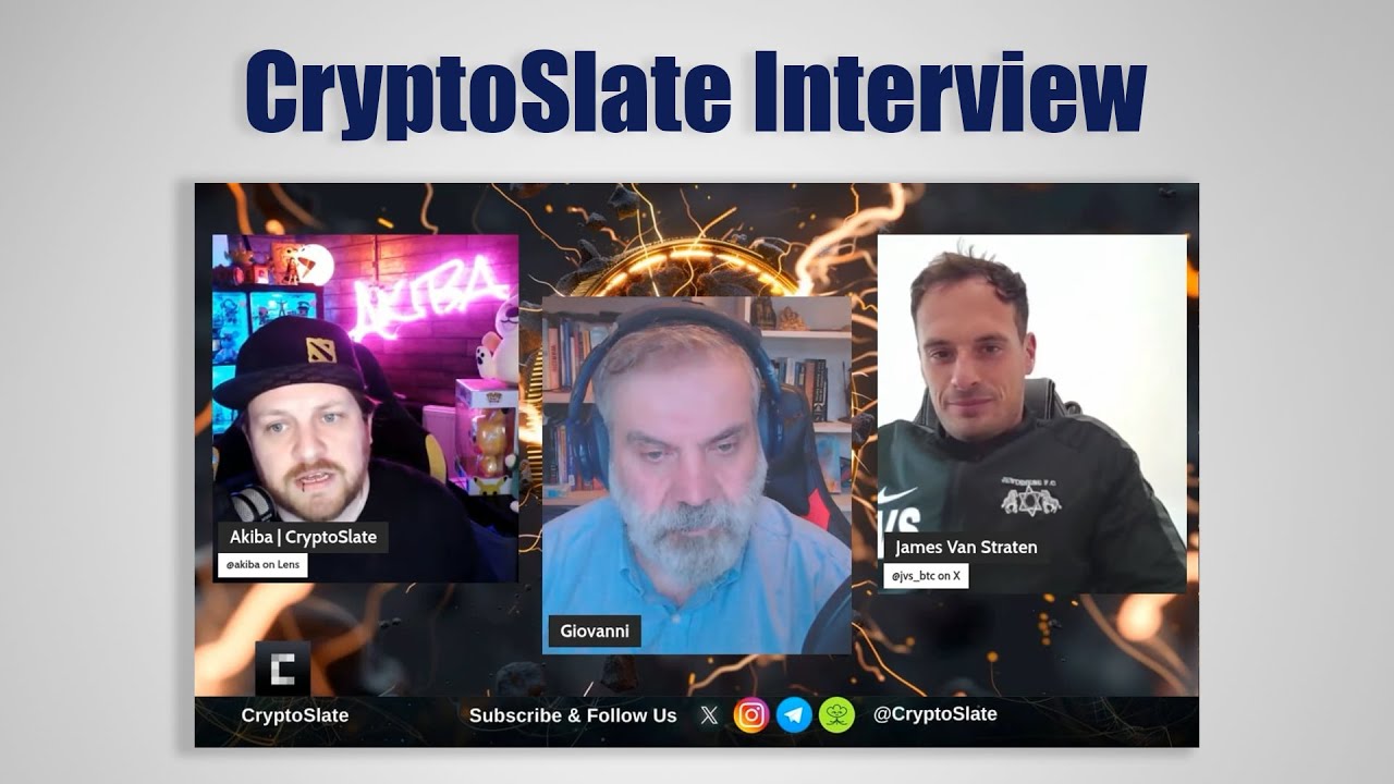 Giovanni S Interview By Cryptoslate Answering Criticisms To The Power