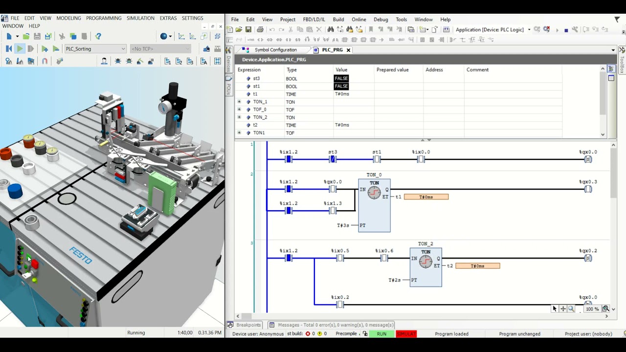 Festo Codesys Ciros Model Programming Youtube