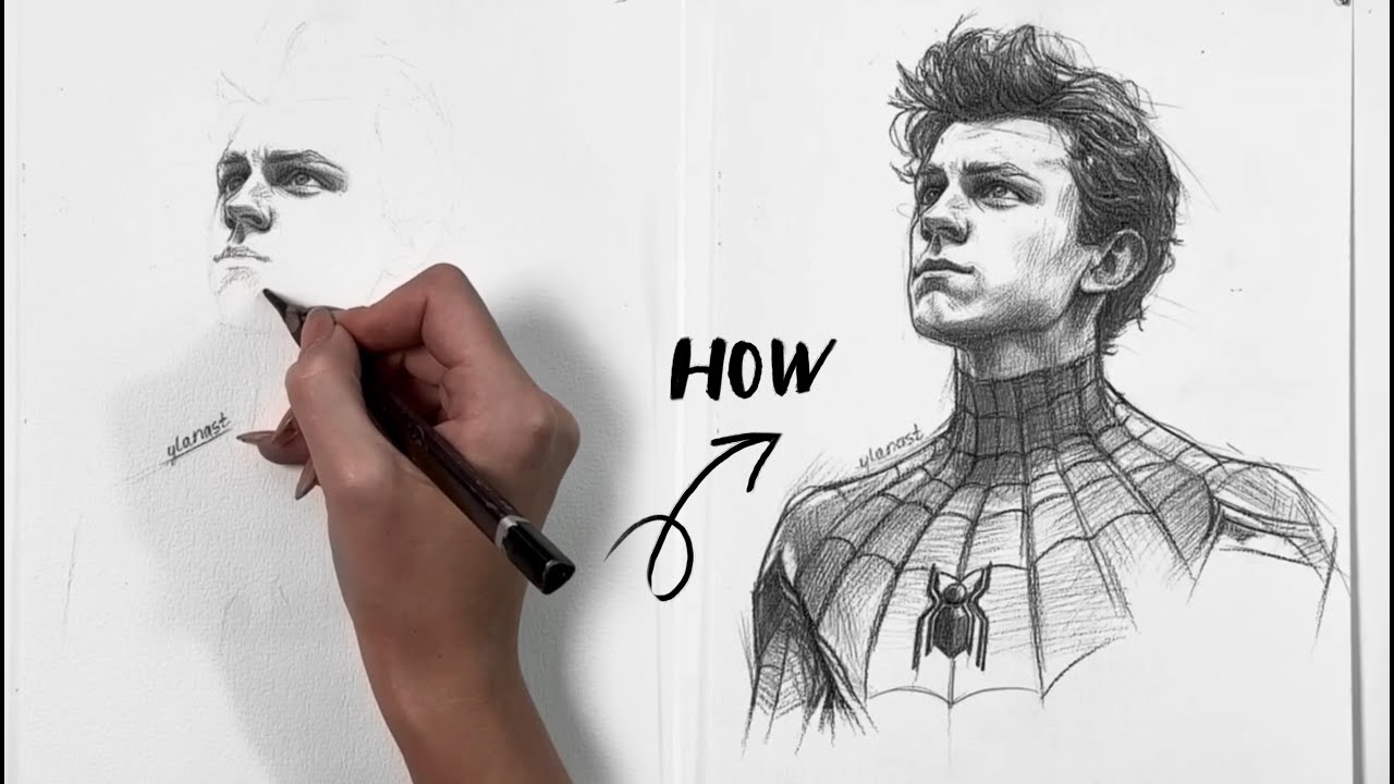 How To Draw Tom Hollands Lips