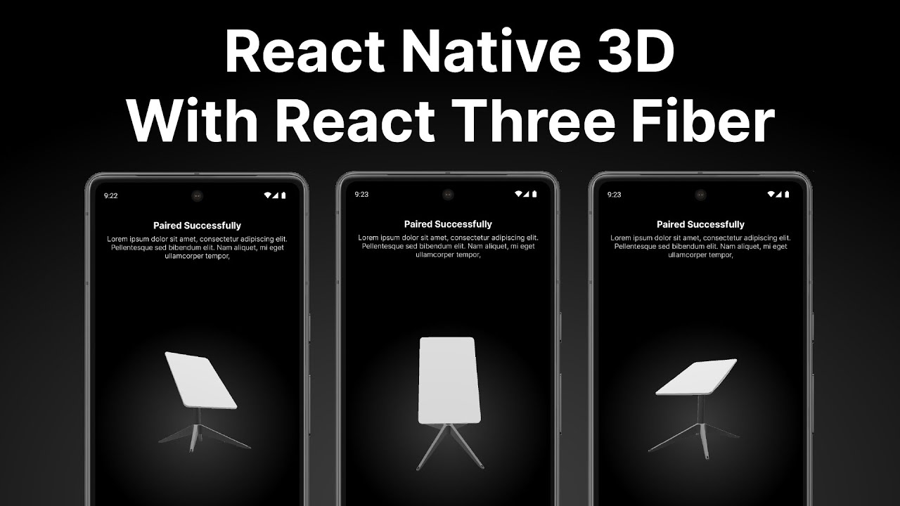 React Native 3d With React Three Fiber Three Js Youtube