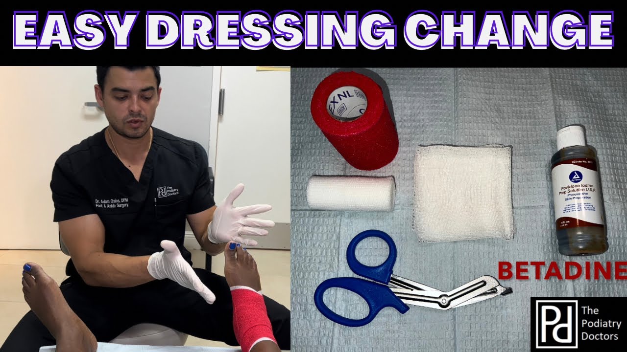 Wound Care Tutorial Easy Dressing Change Diabetes