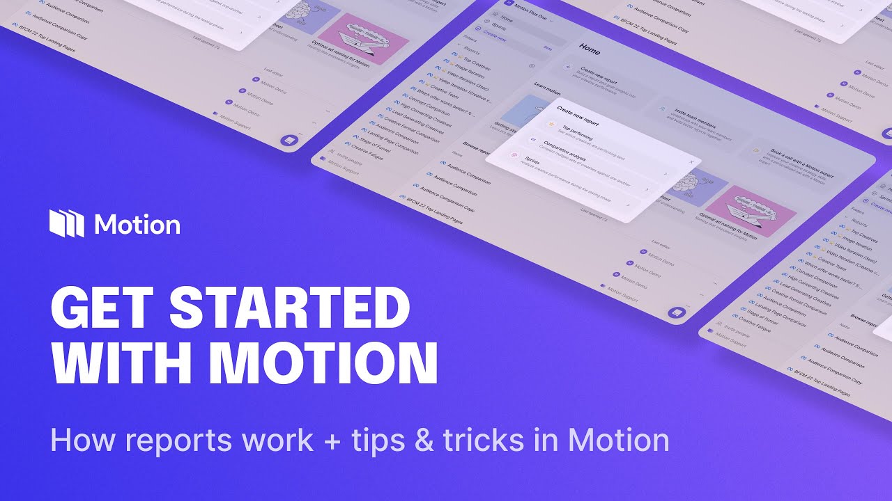How Reports Work Tips Tricks In Motion Youtube