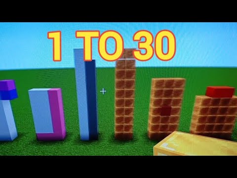 Learn To Count 1 To 30 With Noah And Friends Minecraft Number Blocks