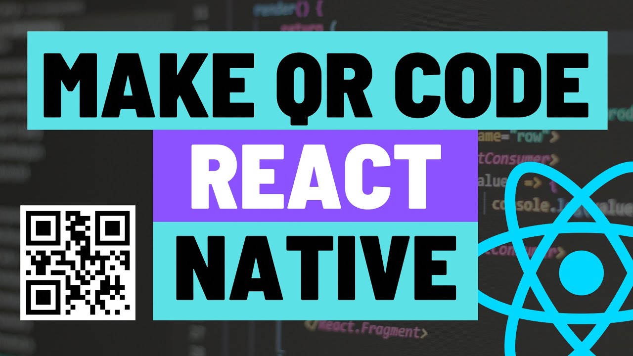 Generate Qr Code In Expo React Native App Youtube