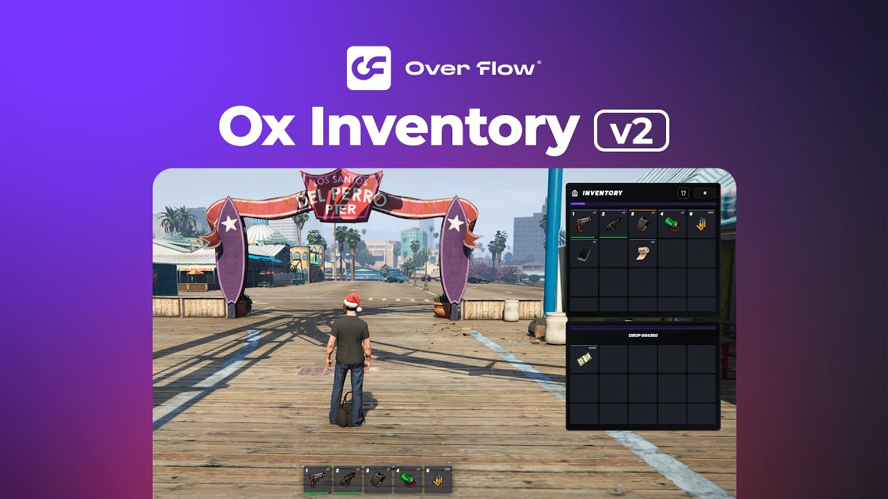 Ox Inventory Fivem Redesign Modern Ui Dark Themed Youtube