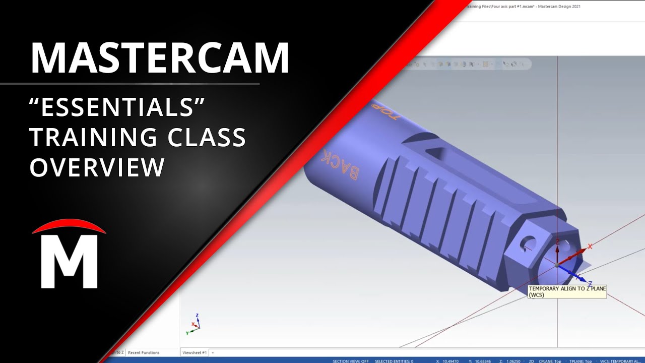 Mastercam Essentials Training Overview Youtube