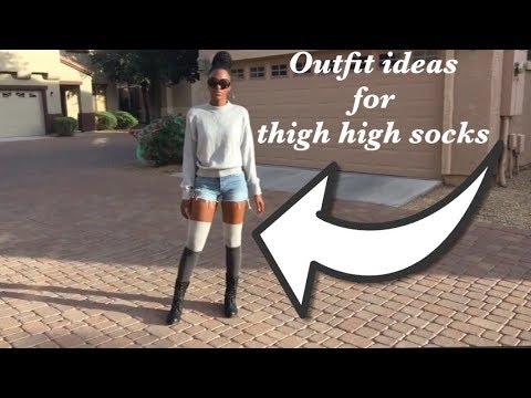 Outfit Ideas For Thigh High Socks Pt 1 Shopshardai Lookbook H M Levi