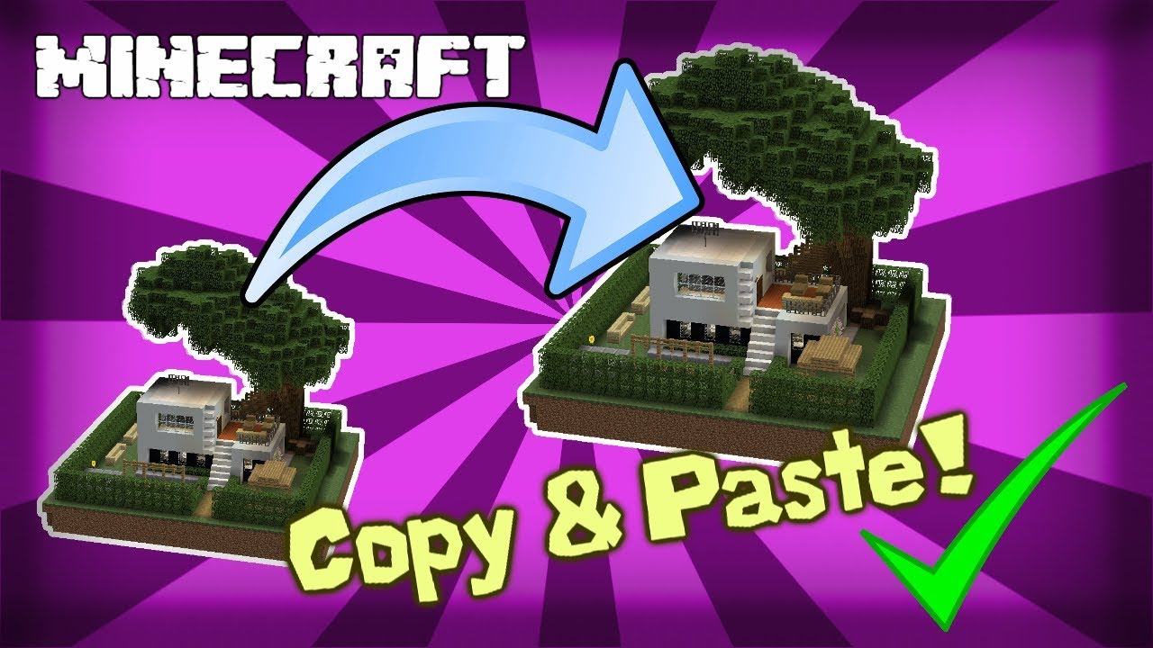 Minecraft How To Copy And Paste Buildings 1 14 4 Youtube