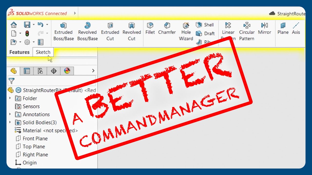 Simplifying Cad The Solidworks Commandmanager Youtube