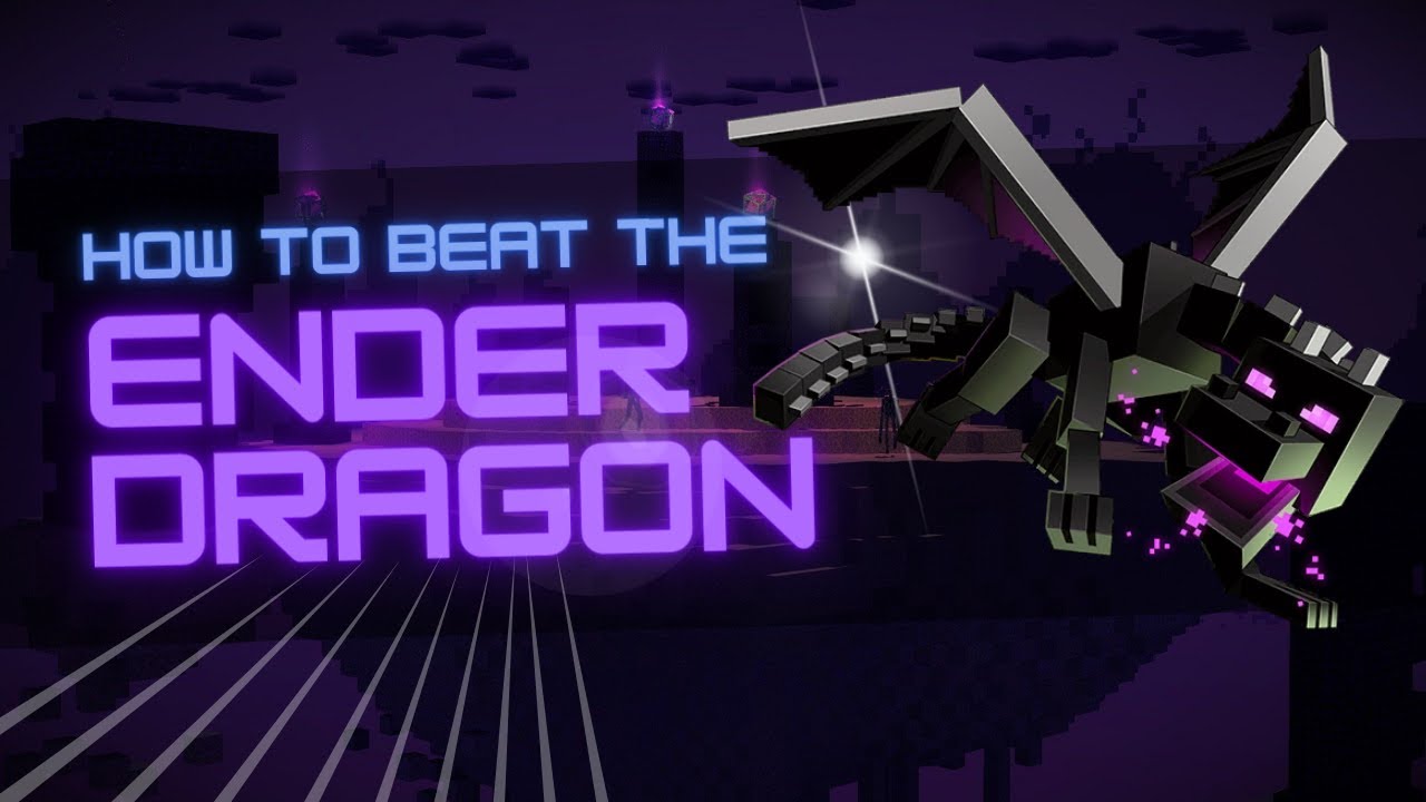 How To Beat The Ender Dragon In Minecraft Youtube