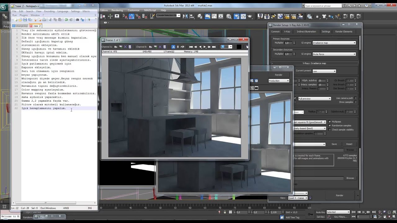 3ds Max Vray Tutorial Lighting 3ds Max Lighting Adjusting The Camera