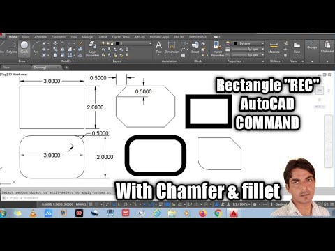 Rectangle Command In Autocad How To Rectangle In Autocad Youtube