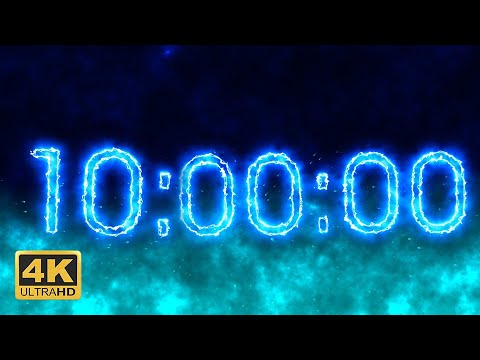 10 Hours Countdown Timer Electric 4k Youtube