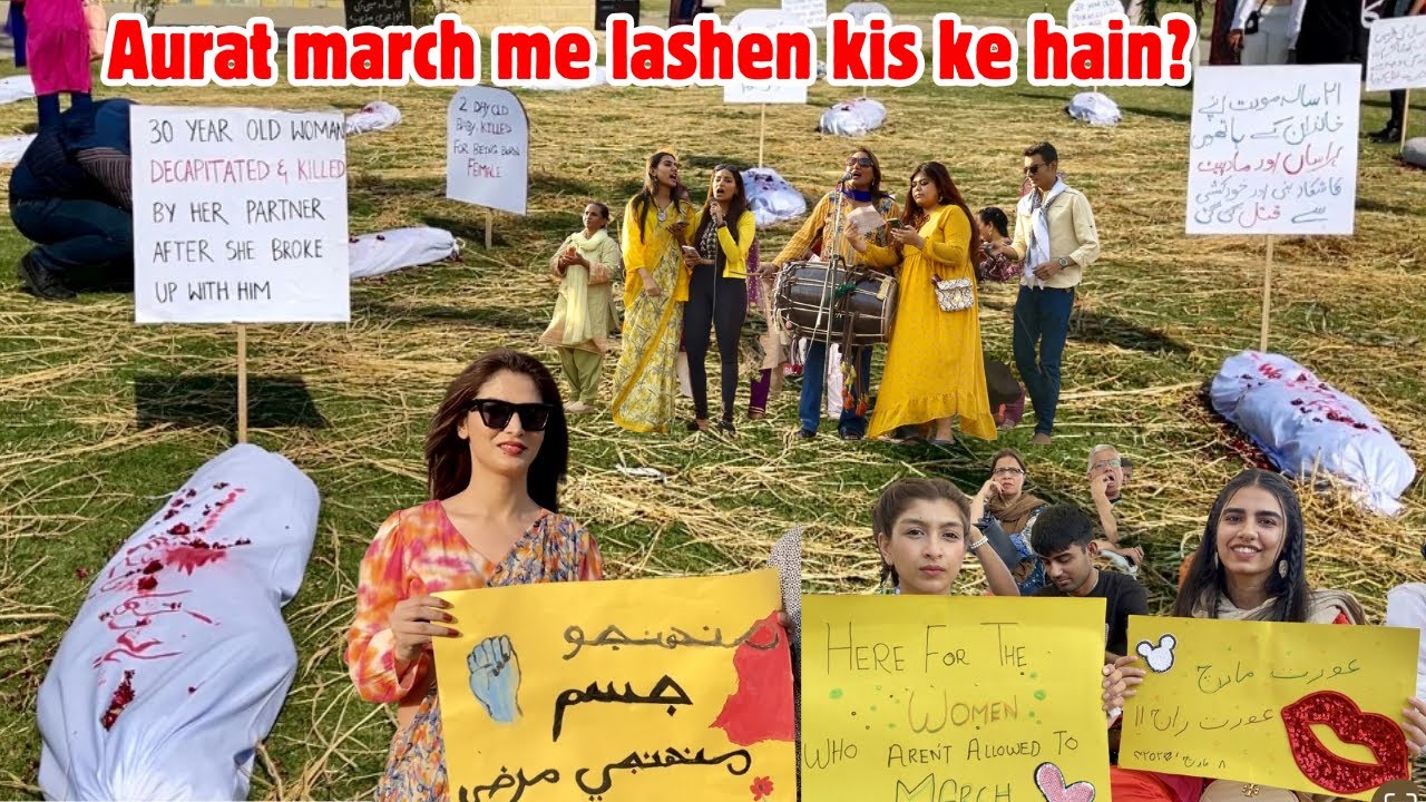 Aurat March 2024 Karachi Aurat March In Pakistan Aurton Ki Lashen