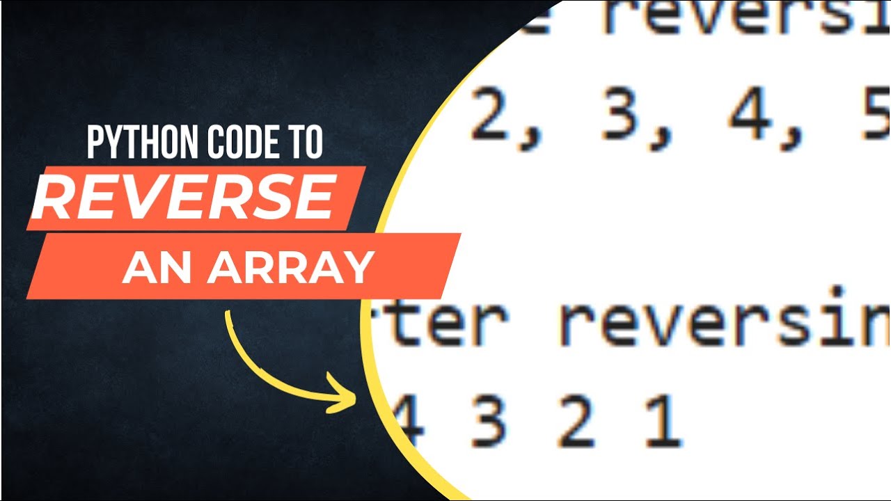 Reverse An Array In Python With Using Recursion Reverse An Array