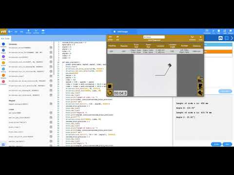 Solving Aas Triangles Python Vexcodevr Youtube