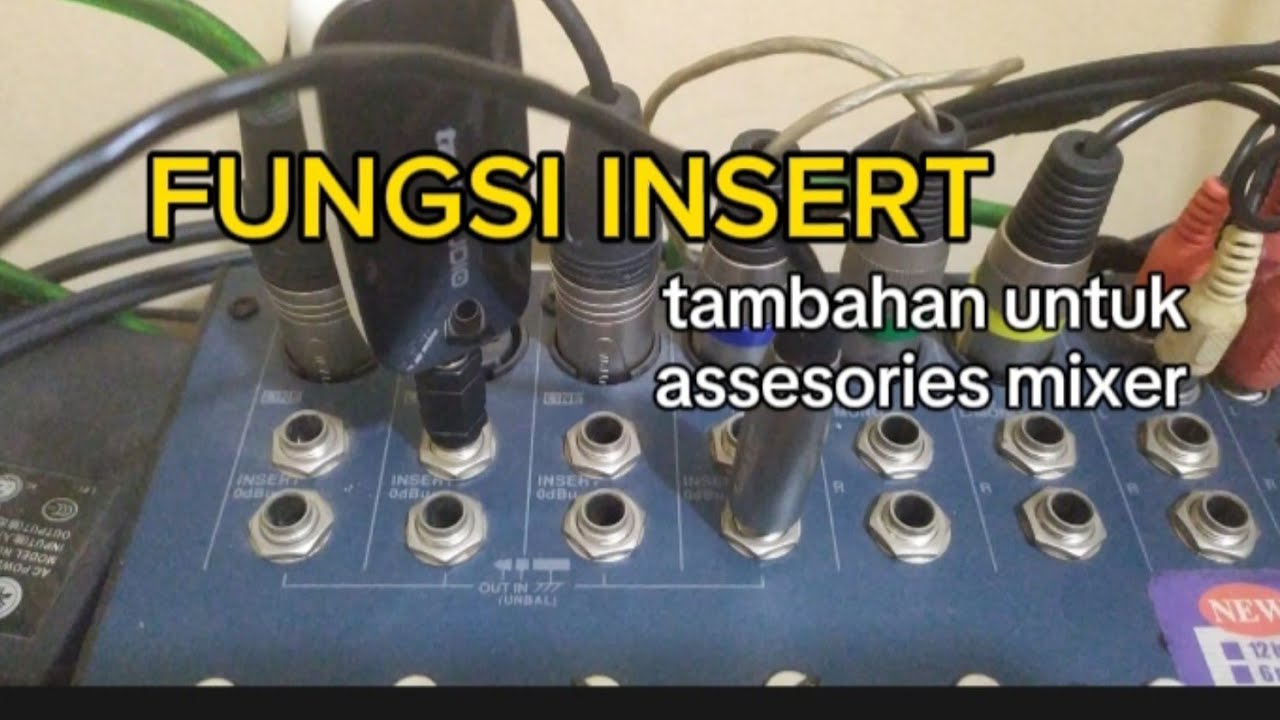Cara Pasang Kabel Insert Dilubang Insert Mixer Ochiemchannel Youtube