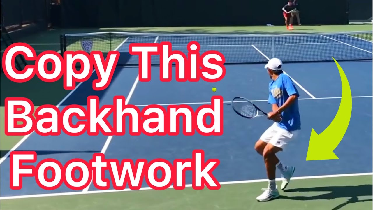 The Backhand Footwork That Helps You Rotate Your Hips Tennis Footwork