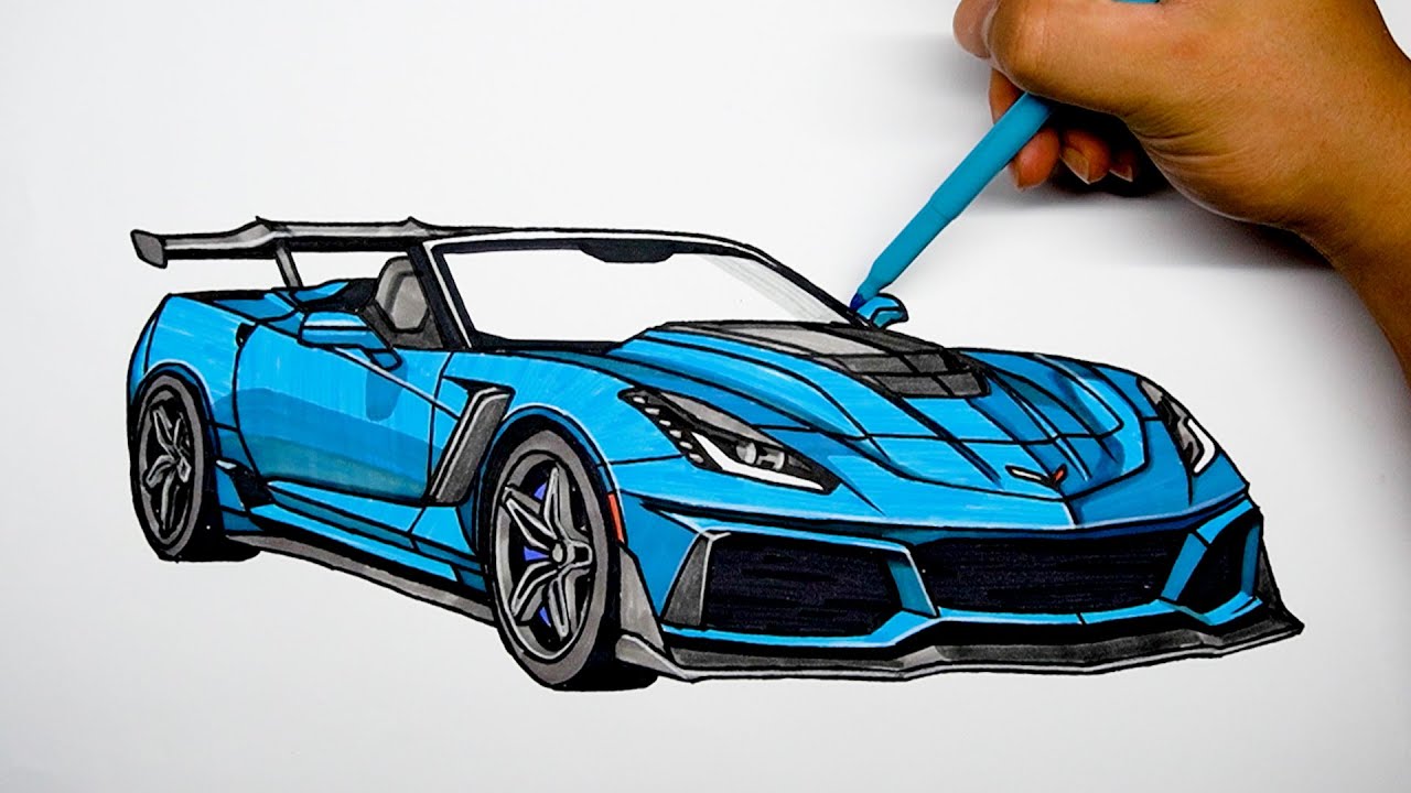 Corvette Zr1 Drawing Chevrolet Corvette Zr1 2025my