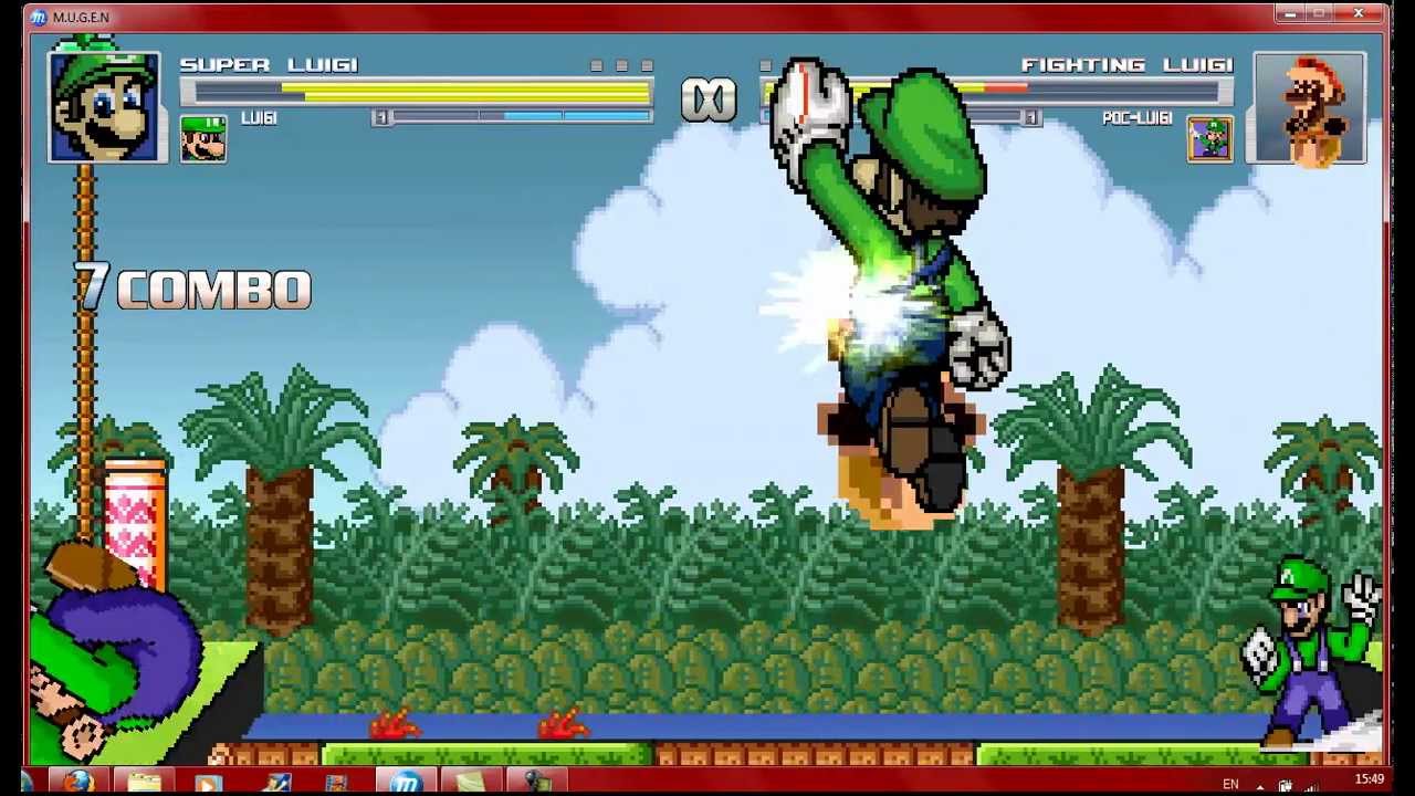 Mugen Luigi Battle 1 Youtube